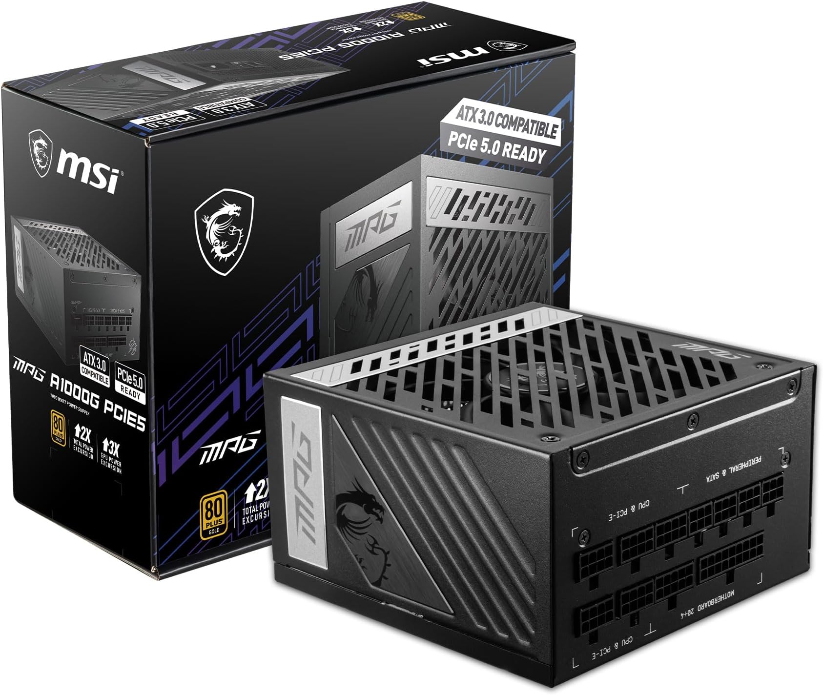 Amazon.com: MSI MPG A1000G PCIE 5 & ATX 3.0 Gaming Power Supply - Full ...
