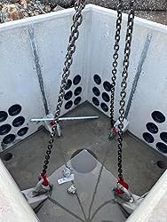 FITHOIST 3 Ton 4 Leg Chain Sling 1/4” 5 Ft, G80 Alloy Steel 4 Way Chain ...