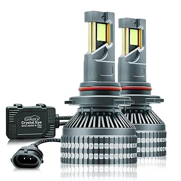 CARZEX® Crystal Eye 9012 LED Projector Headlight Bulbs – 300W (150Wx2 ...