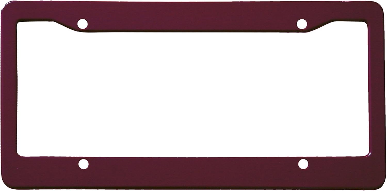 Amazon.com: Solid Maroon Plastic License Plate Frame : Automotive