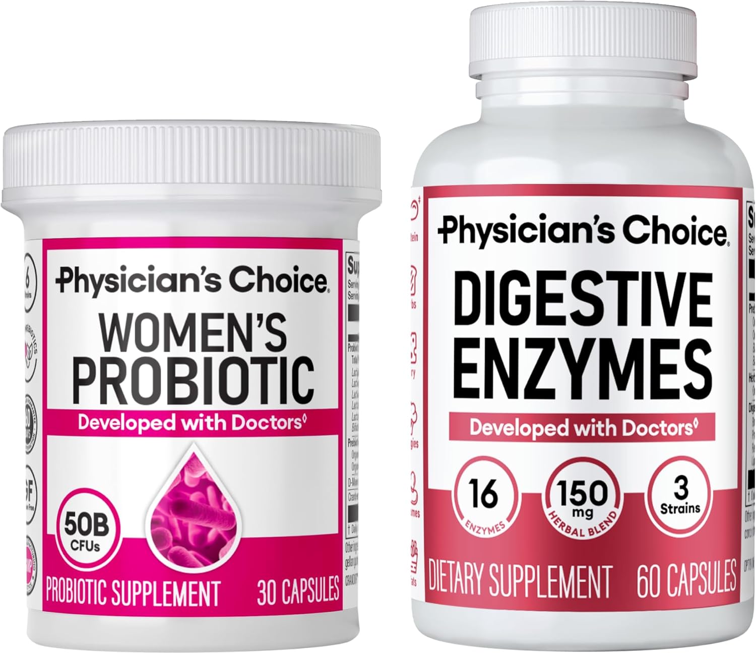 Amazon.com: Physician's CHOICE - Women's Digestive Harmony Bundle: Probiotics for Women ...