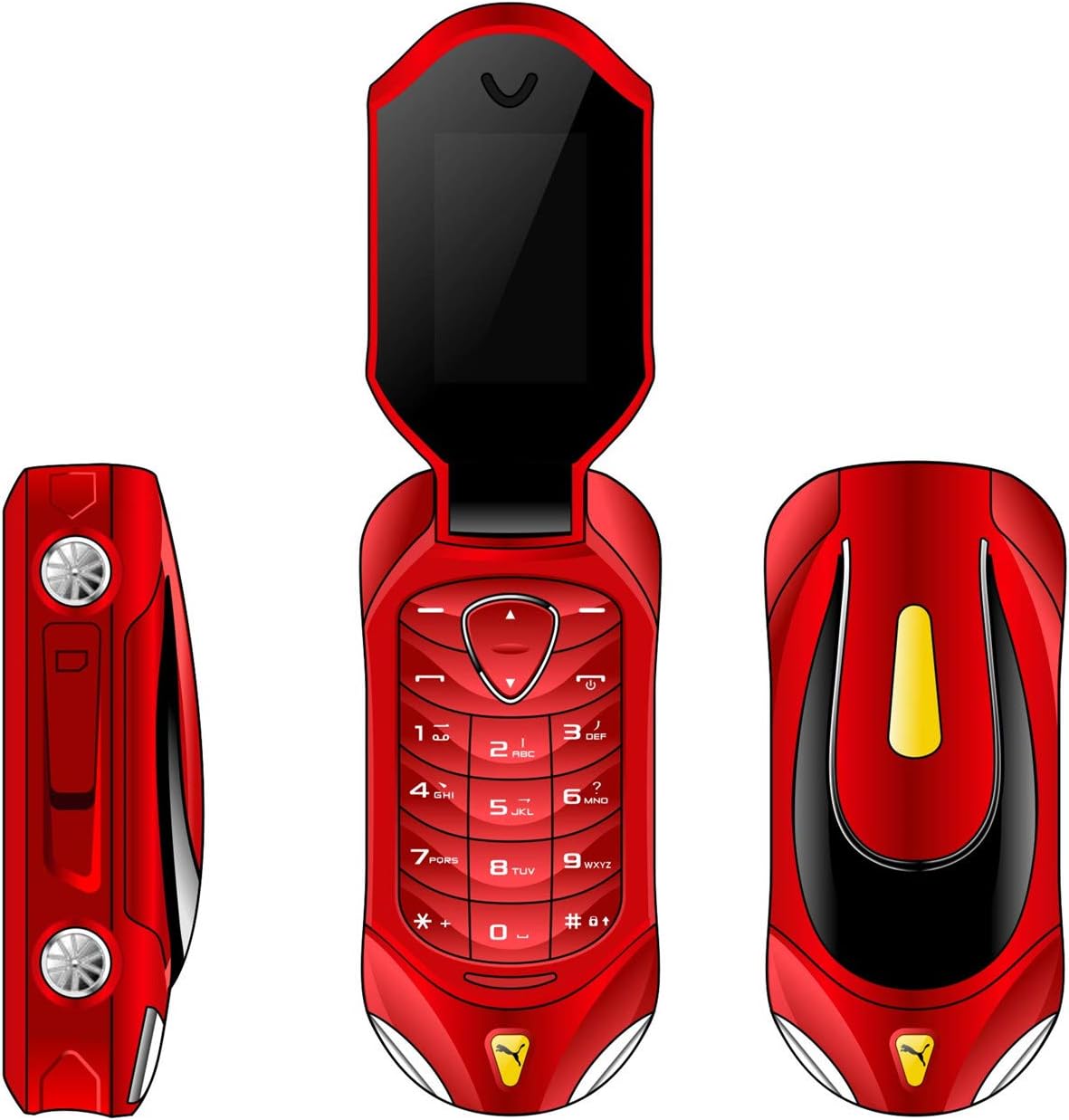 Amazon.com: Tuanzi F1 Smallest Flip Cellphone F1 GSM Unlocked 2G Mini ...