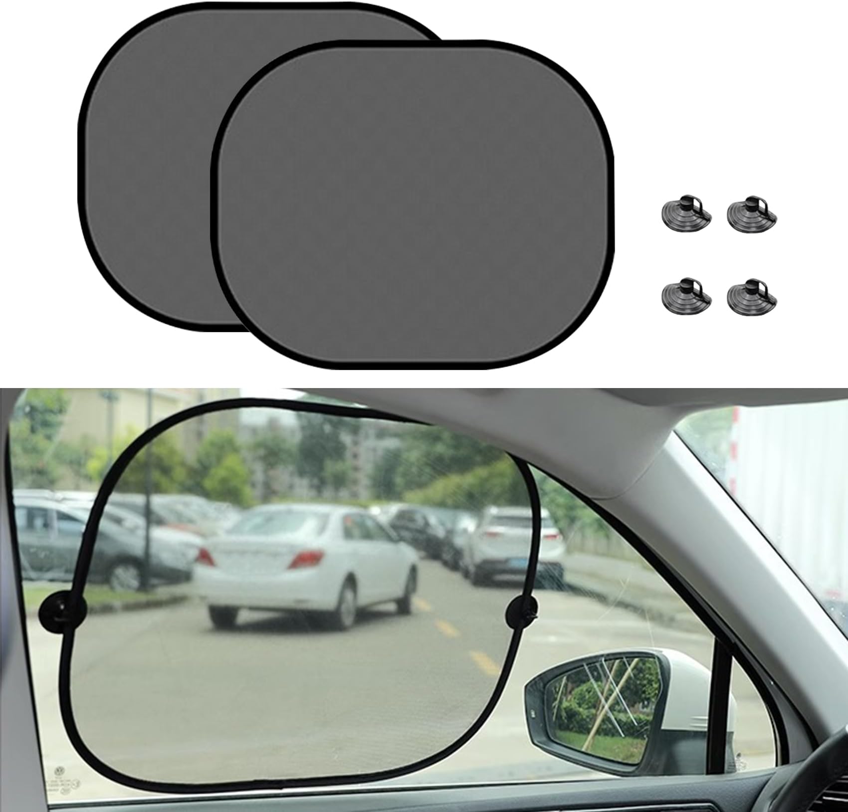 Amazon.com: Mindful Design - Car Window Shades for Baby (2 Pack) - 21 ...