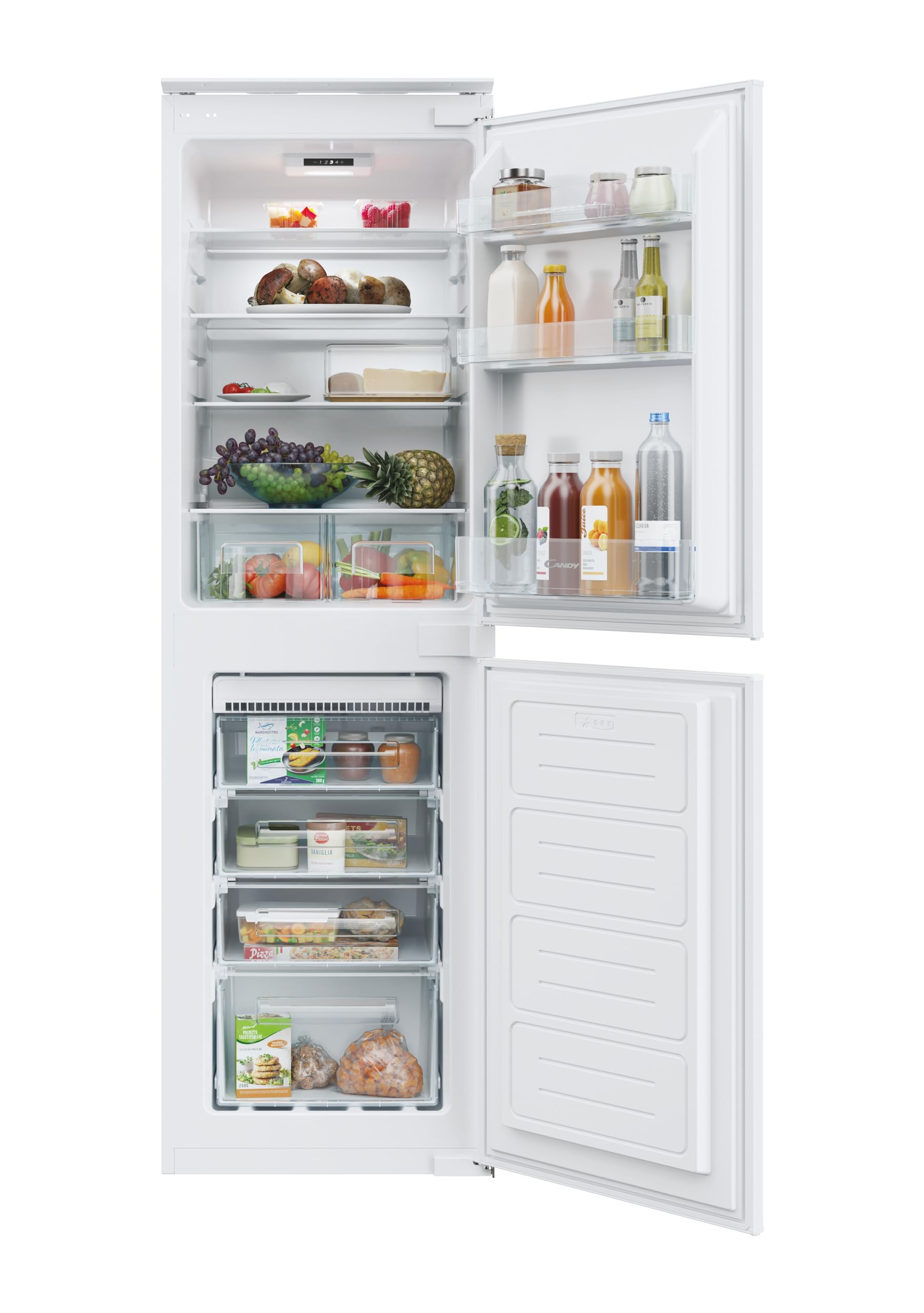 CANDY CB50N518EK Integrated Frost Free Fridge Freezer 228L Total ...