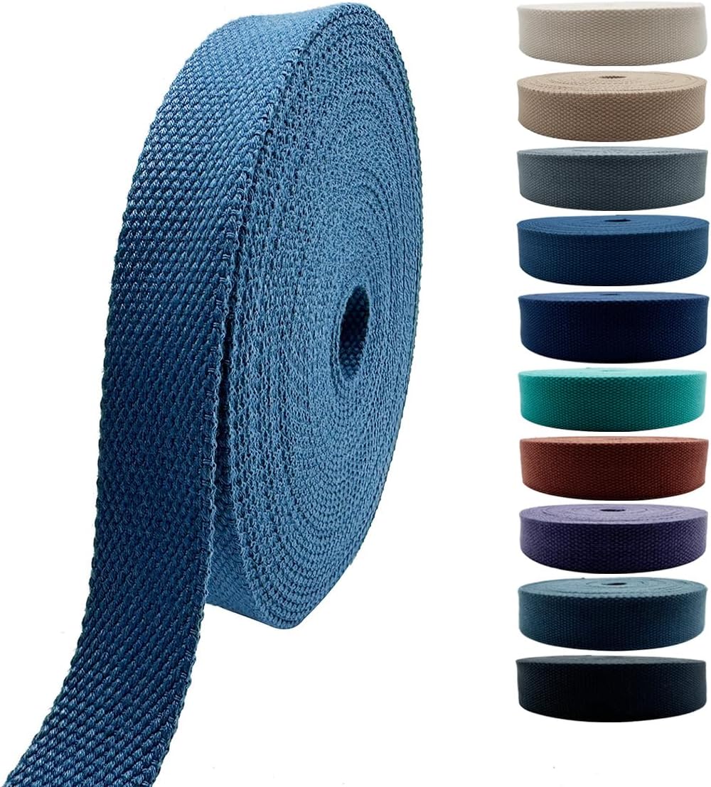 Amazon.com: Dortrue 1 Inch Heavy Cotton Webbing 10 Yard Webbing Straps ...