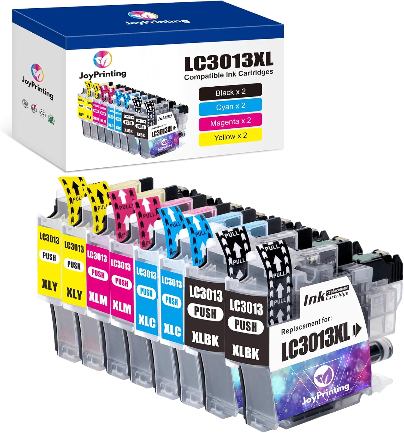 Amazon.com : JoyPrinting LC3013 Ink Cartridges BK/C/M/Y Compatible for ...