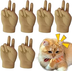 Amazon.com: Hperu Little Hands,Tiny Hands for Cats 6Pcs Realistic V ...