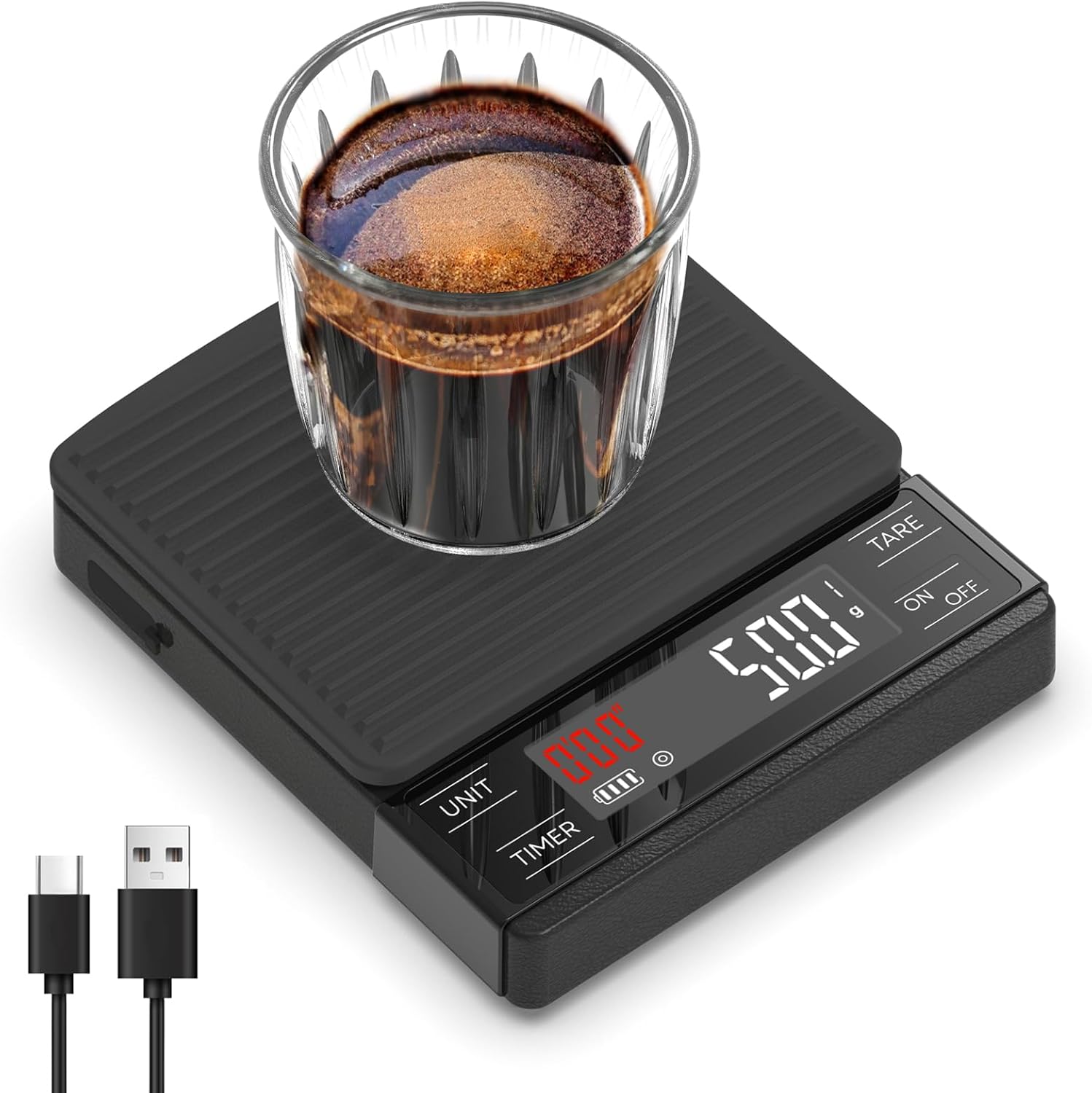 Amazon.com: MAXUS Coffee Scale with Timer - 2000g/0.1g Precision, Drip ...