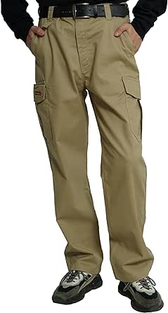 Amazon.com: WORKWEYA FR Work Pants for Men 7.5oz Cotton Flame Resistant ...
