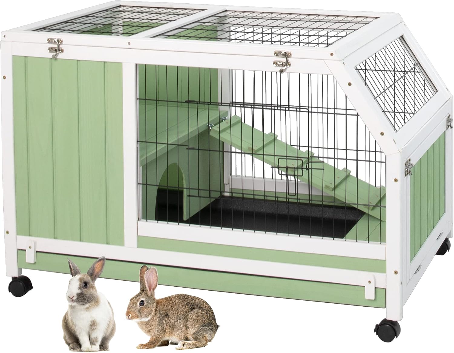 Amazon.com: Ketive Rabbit Hutch Indoor Bunny Cage Outdoor Rabbit House ...