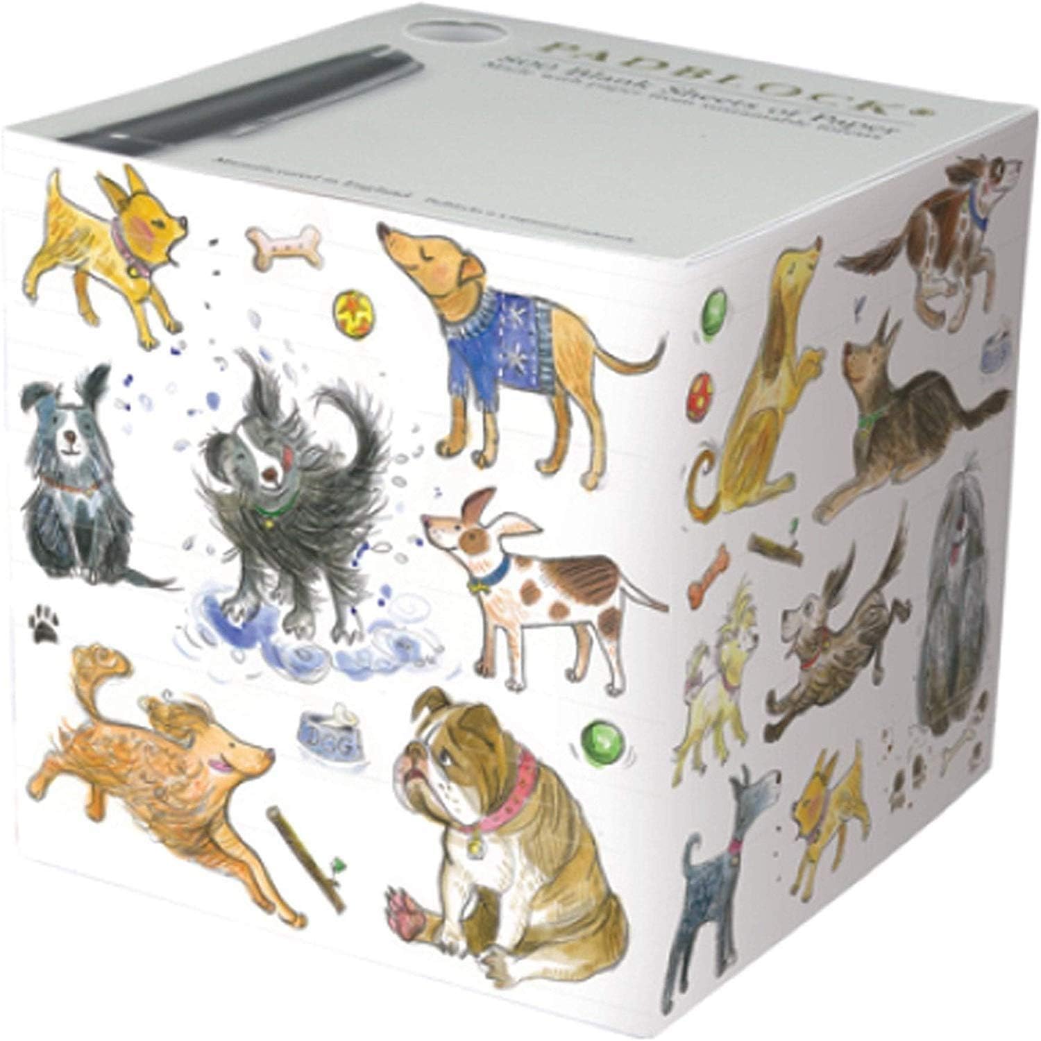 Padblock Telephone Note Cube - Happy Dogs (800 Sheets) : Amazon.co.uk ...