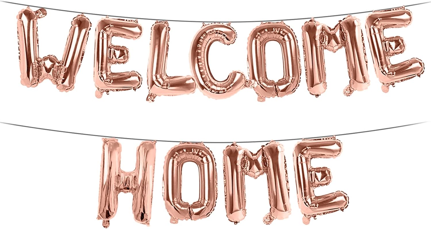 Welcome Home Balloon Banner, Party Balloons Foil Letter, Balloons for ...