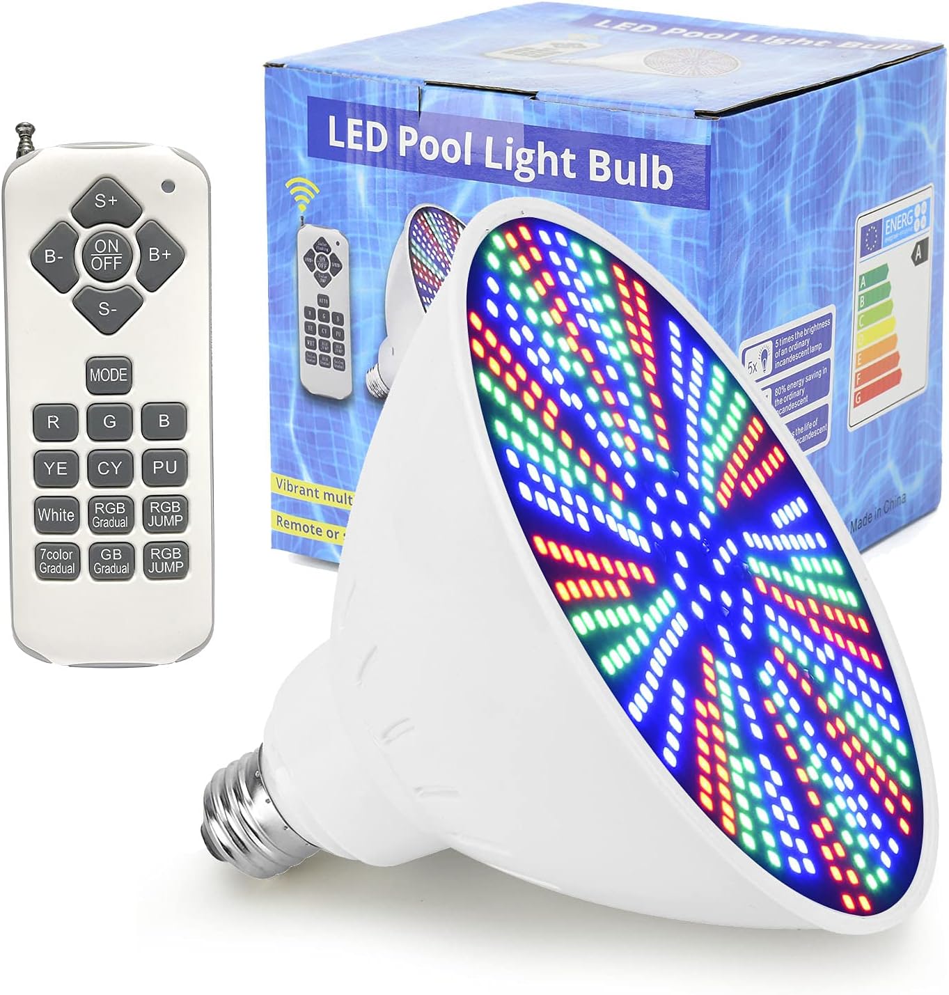 Amazon.com: Jeryswet Pool Lights, 120V 40W RGB Color Changing LED Pool ...