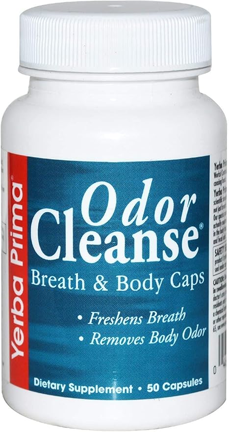 Amazon.com: Yerba Prima, Odor Cleanse Breath & Body Caps, 50 Capsules ...