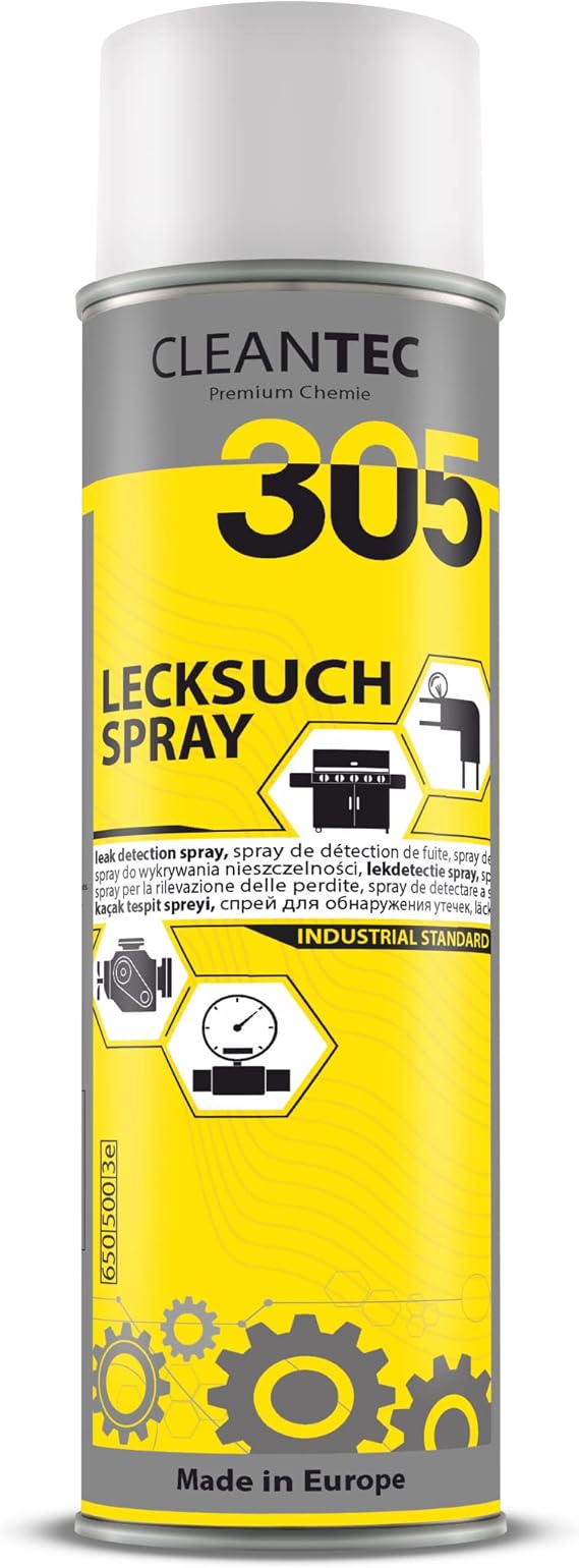 CleanTEC 305 Lecksuchspray 500ml findet zuverlässig undichte Stellen an ...