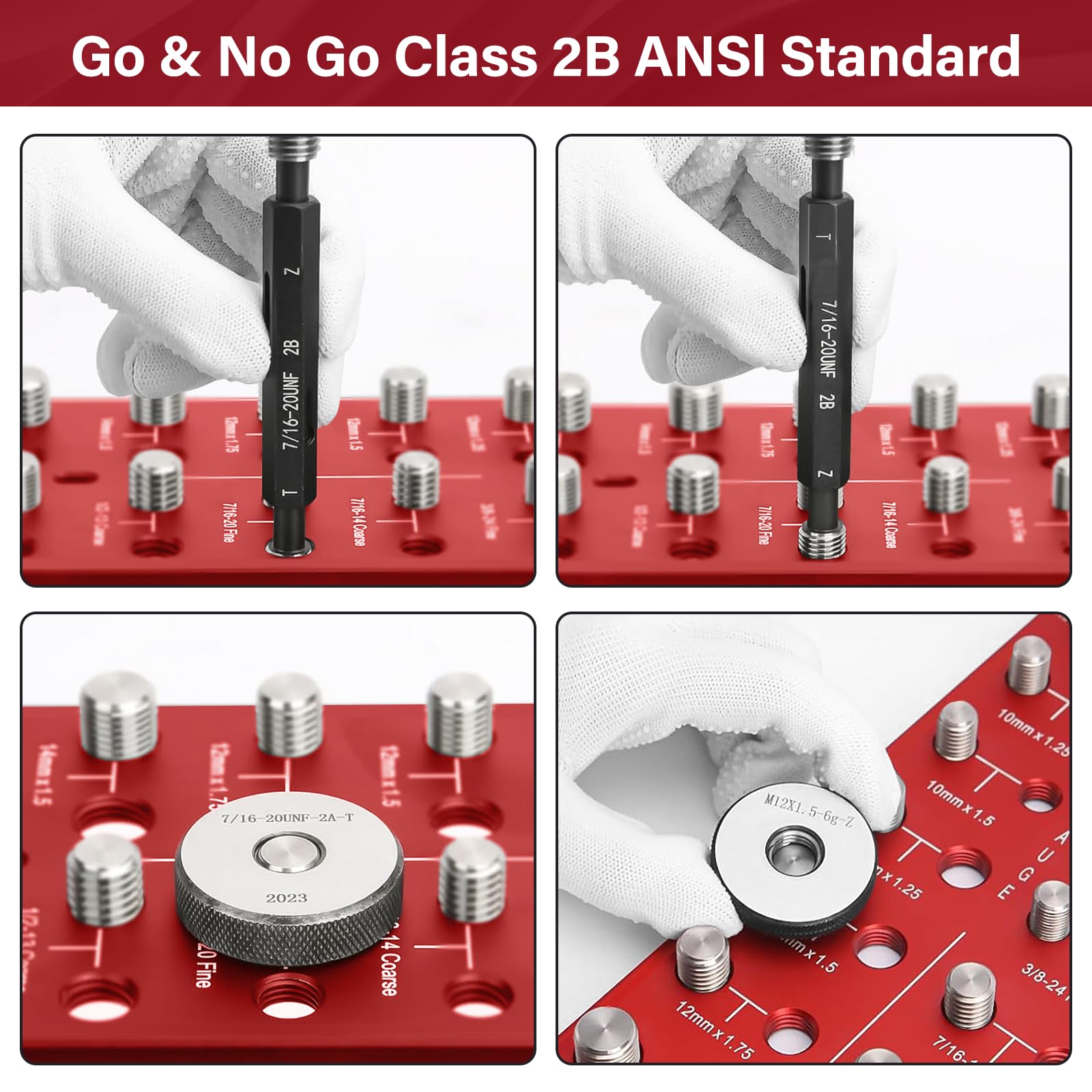 Snapklik.com : Nut And Bolt Thread Checker, Bolt Size And Thread Gauge ...