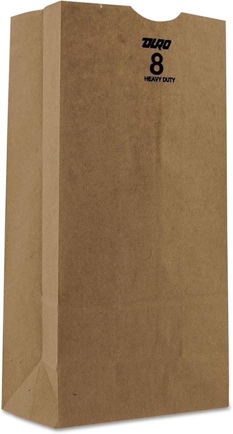 Amazon.com: Duro Bag Manufacturing Co. BAGGH8500 Heavy Duty Kraft Paper ...