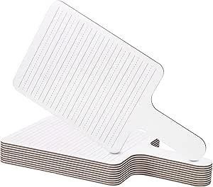 Amazon.com : PATIKIL 11x6in Thickened Dry Erase Paddles, 10Pcs Handheld ...