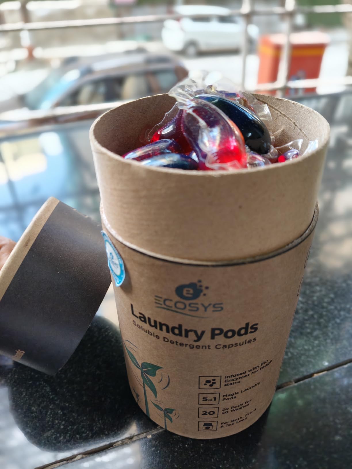 Ecosys 5-in-1 Dissolvable Magic Laundry Pods for 20 washes:Bioenzymes ...