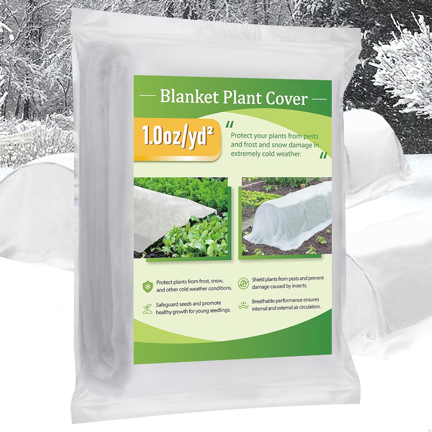Amazon.com : Alphatool 10 ft x 30 ft Plant Covers Freeze Protection ...