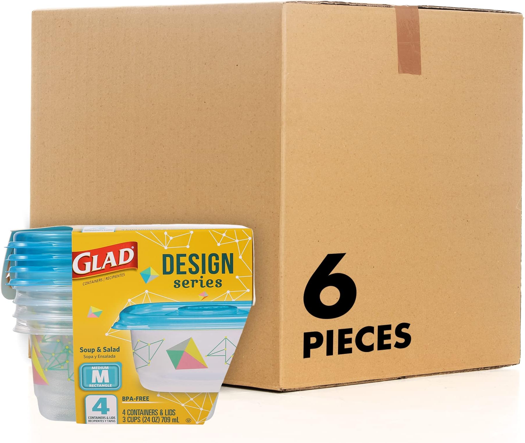Amazon.com: Glad GladWare Matchware Food Storage Containers, Value Pack ...