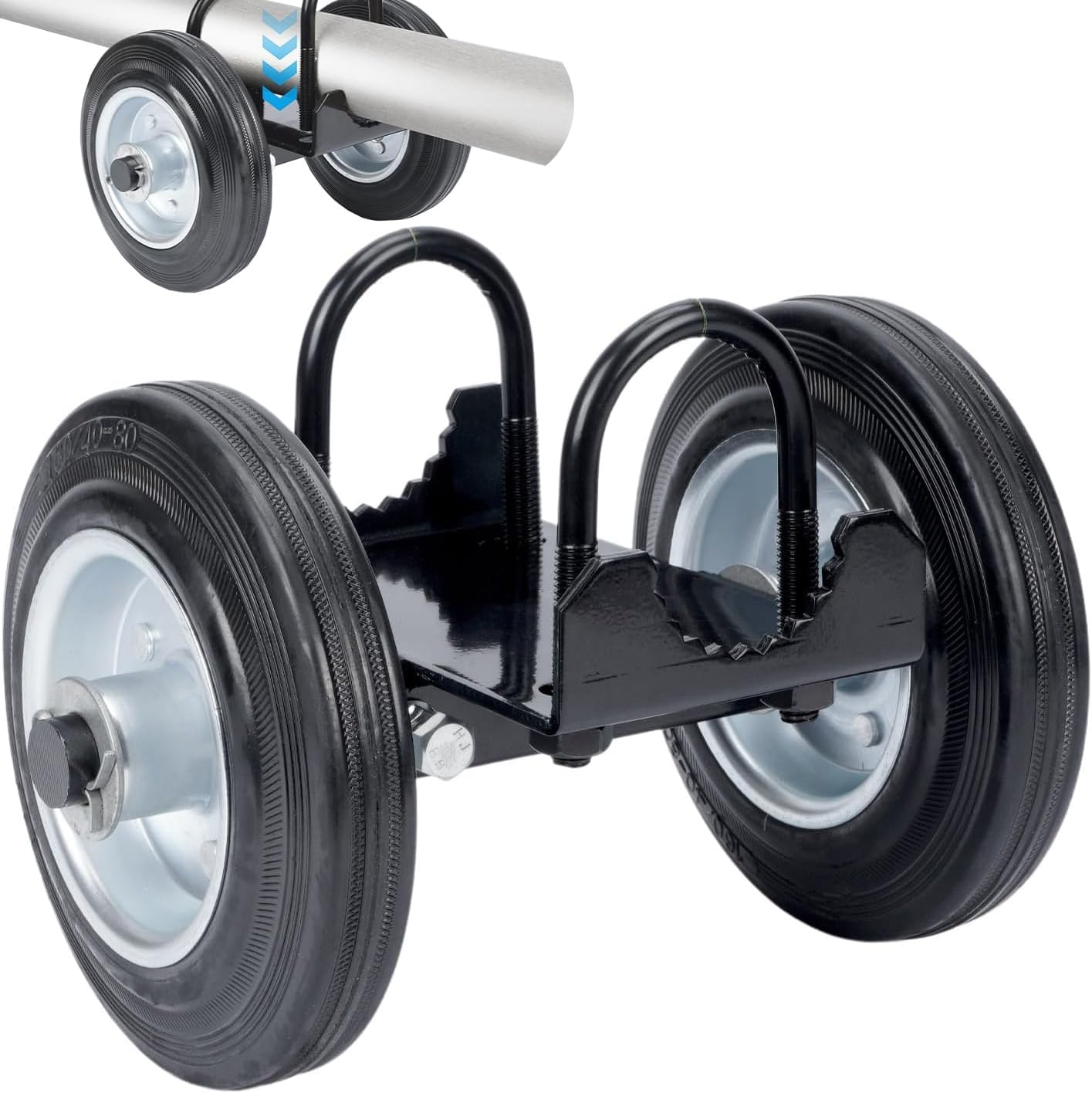 Amazon.com: AIWFL Heavy Duty Steel Rolling Gate 6’’ Rubber Wheel Chain ...