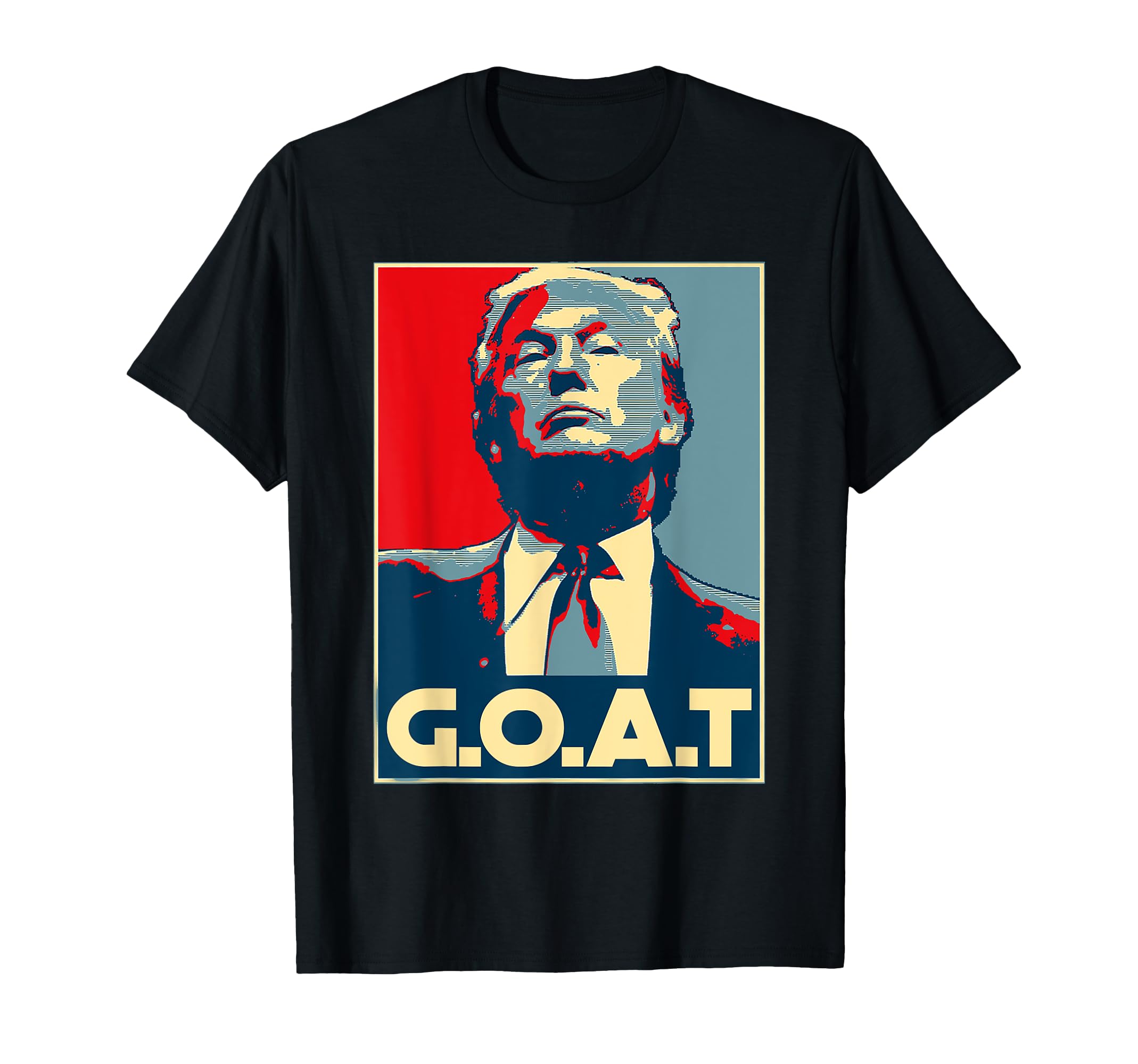 Amazon.com: Trump GOAT Middle Finger Election 2024 Republican Poster T ...