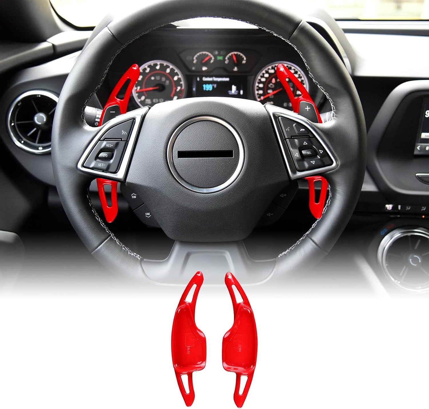 Amazon.com: KUNGKIC ABS Steering Wheel Paddle Shift DSG Extensions For ...