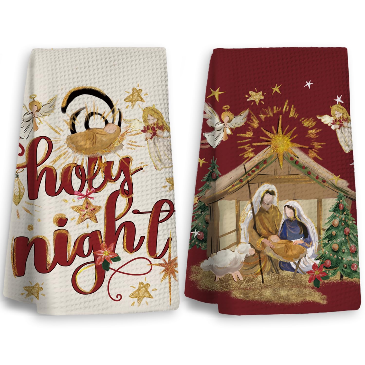 Amazon.com: XYDEG Christmas Kitchen Towels,Christmas Jesus Decor ...
