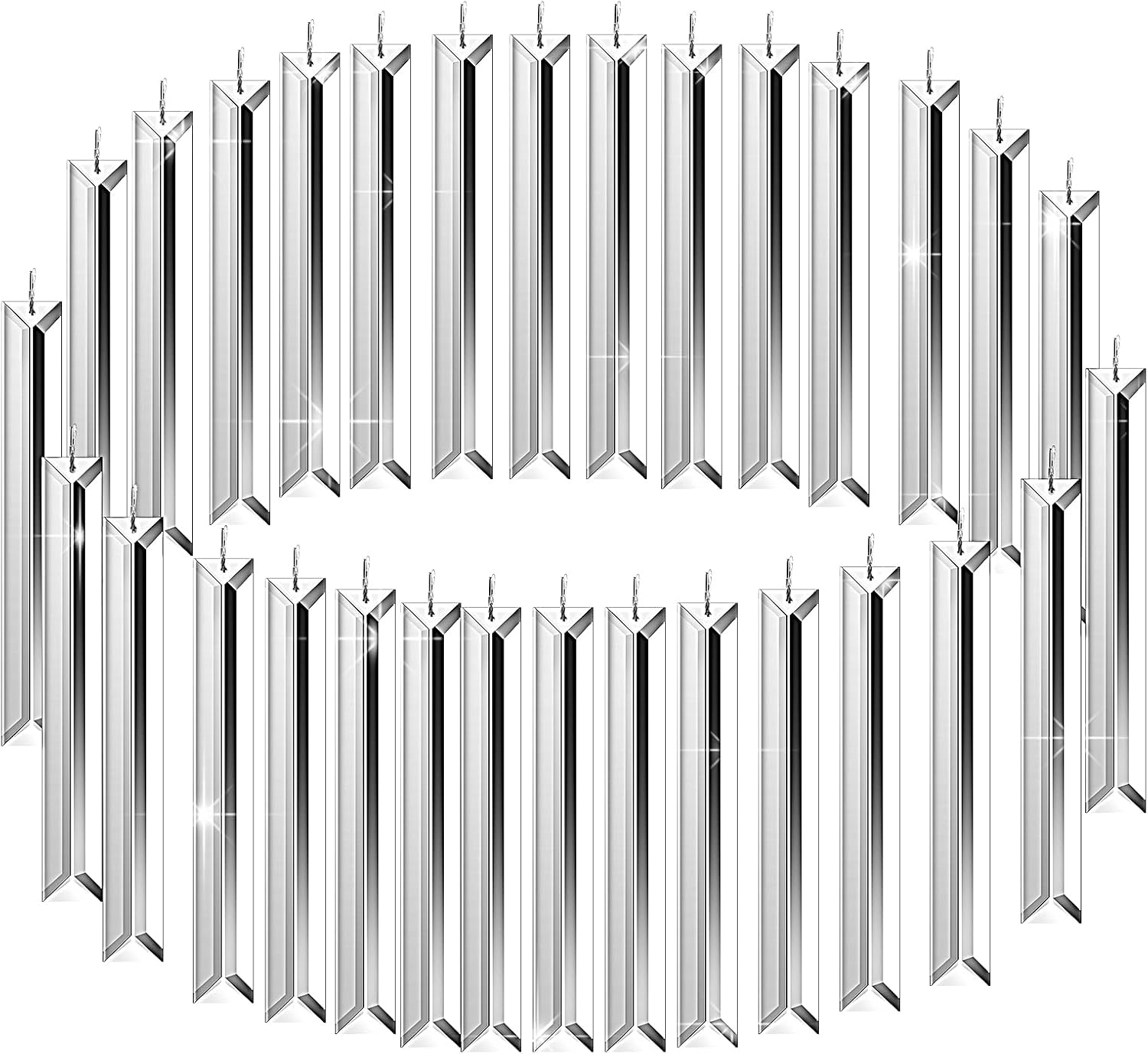 Amazon.com : WILLBOND 30 Pcs Chandelier Crystals Replacement with 30 ...