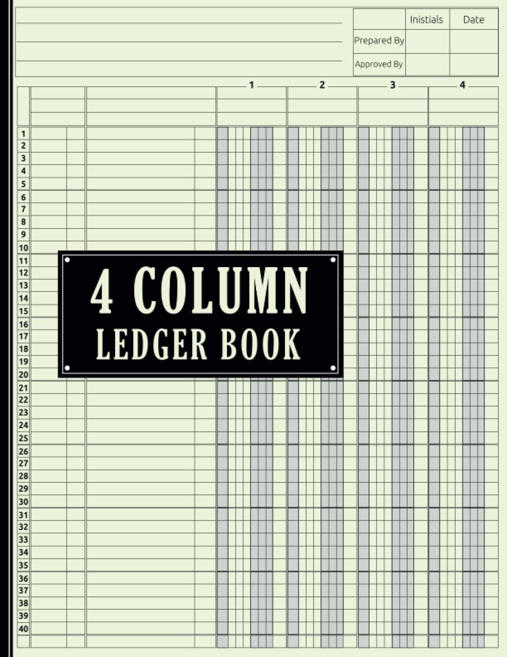 4 Column Ledger Book: Accounting Ledger Book for Bookkeeping | 4 ...