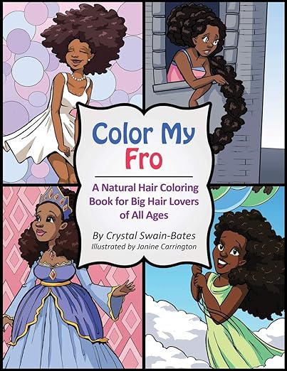 Amazon.com: Color My Fro: A Natural Hair Coloring Book for Big Hair ...