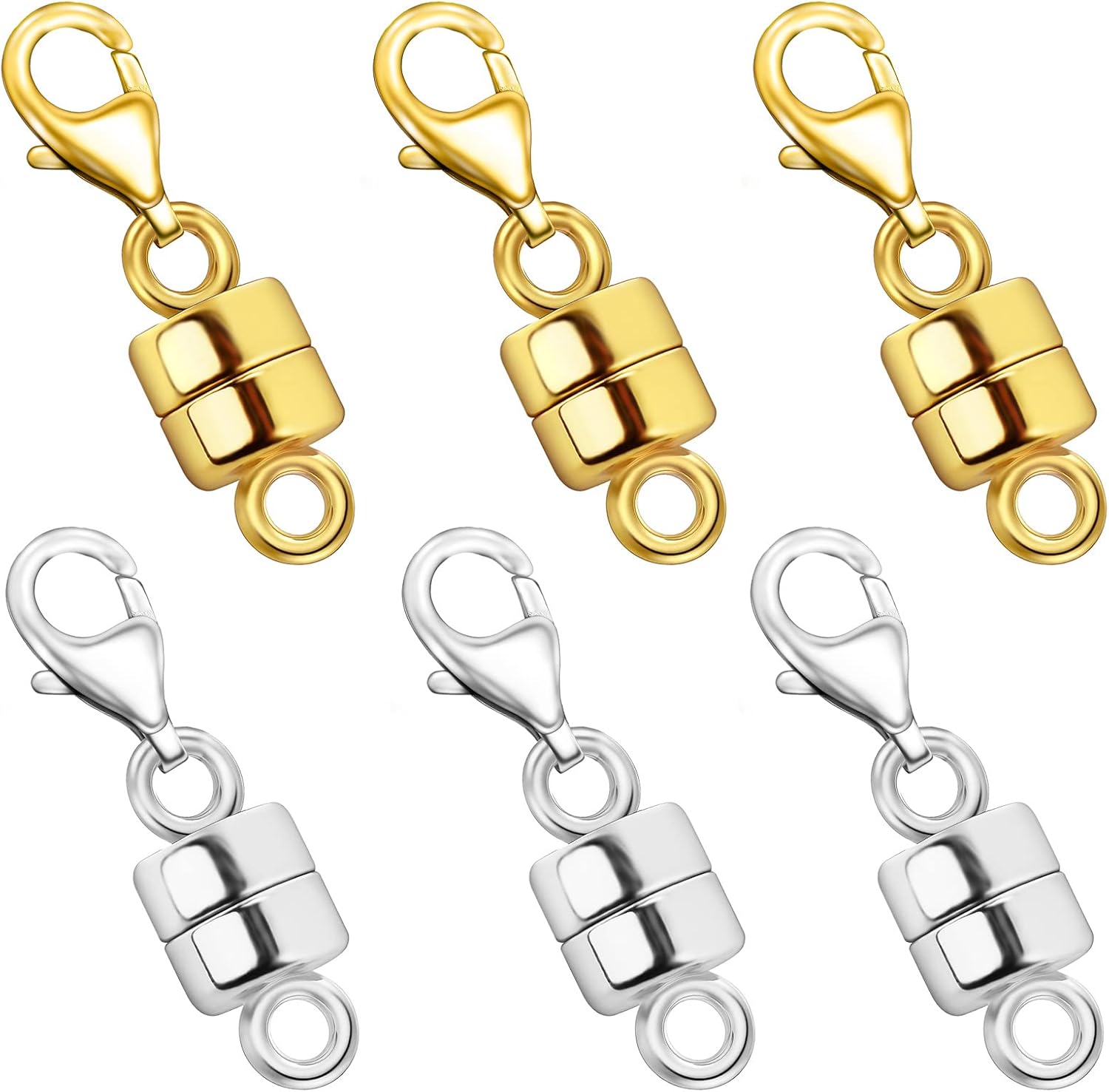 Amazon.com: OHINGLT Magnetic Necklace Clasp Extra Strong, Gold and ...