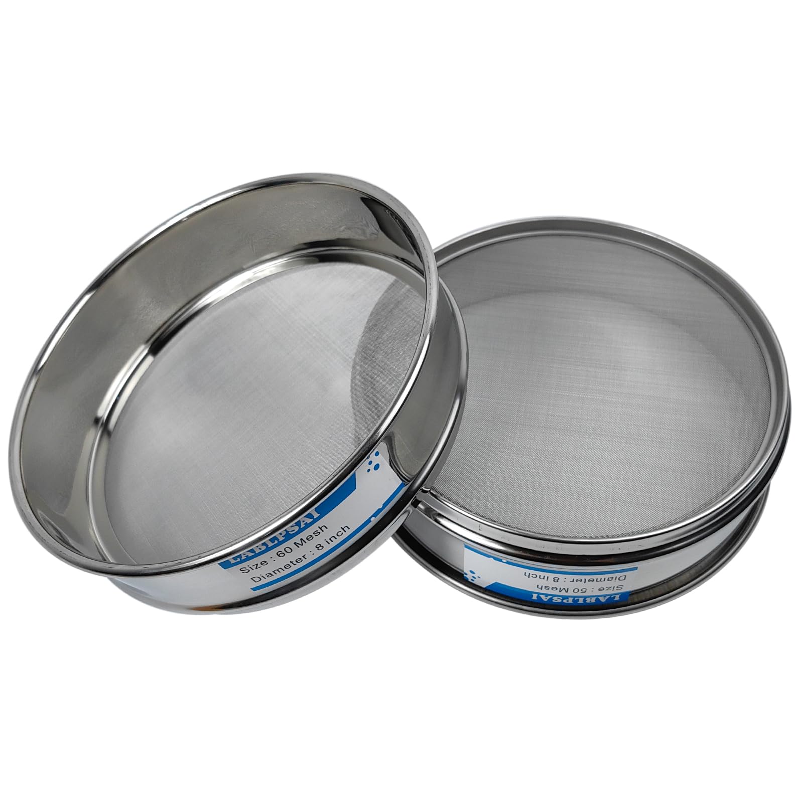 Snapklik.com : 50 Mesh Lab Sieves 8" Diameter 304 Stainless Steel Wire ...