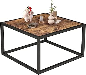 Amazon.com: Square Coffee Table for Living Room, Tea Coffee Simple ...