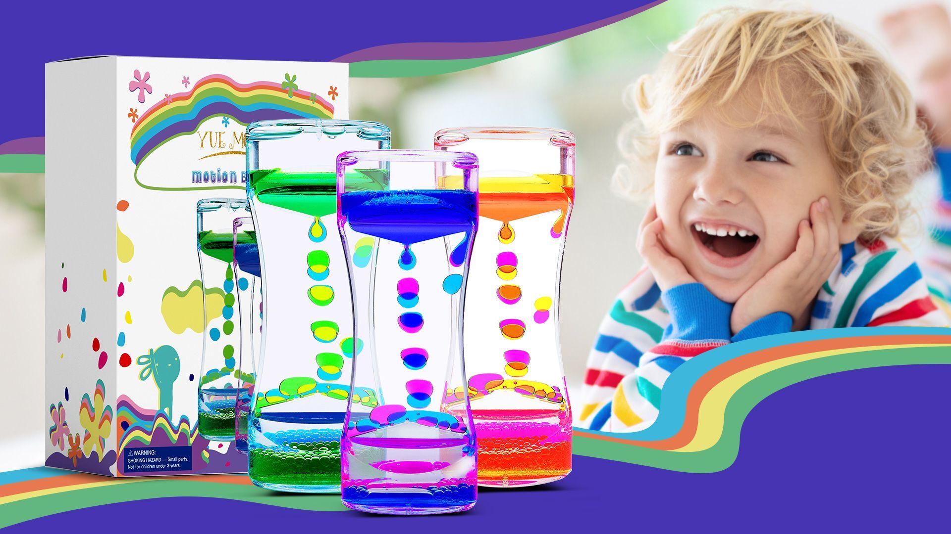 Snapklik.com : Liquid Motion Bubbler - Calming Toys For Kids And Adults ...