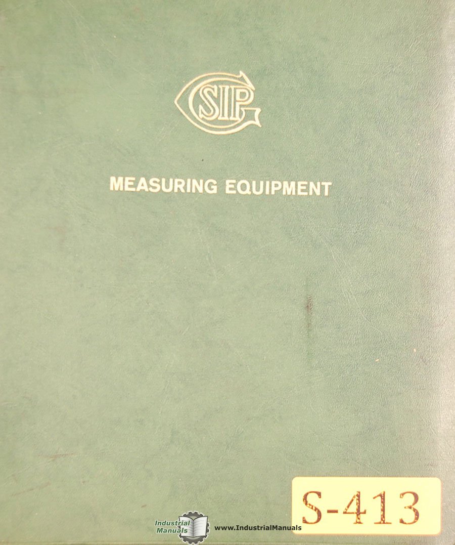 SIP Metrology, Dimensional Martin Manual: SIP: Amazon.com: Books