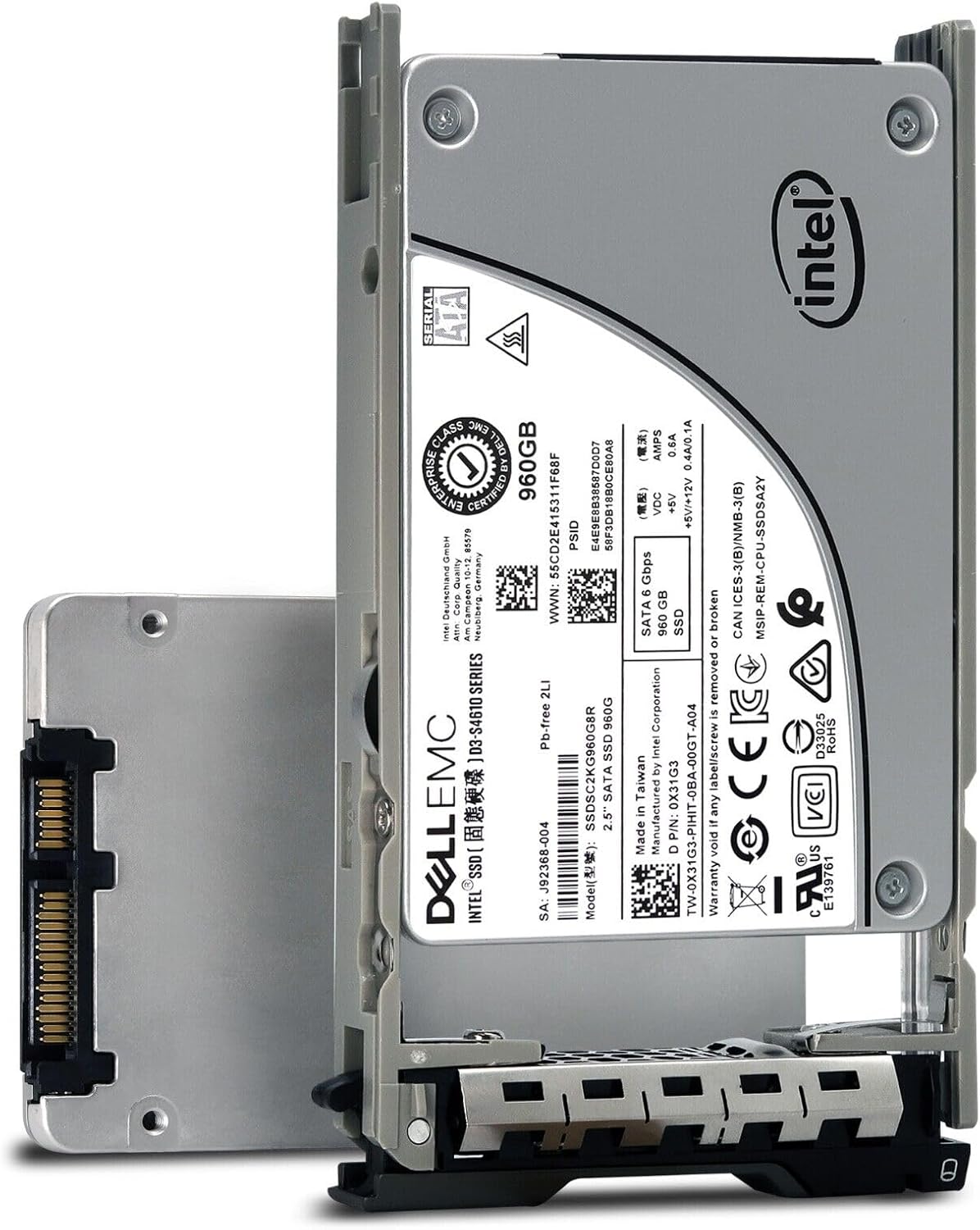 Amazon.com: Dell 960GB SATA 6Gb/s 2.5" Server SSD 0X31G3 in 12G/13G ...