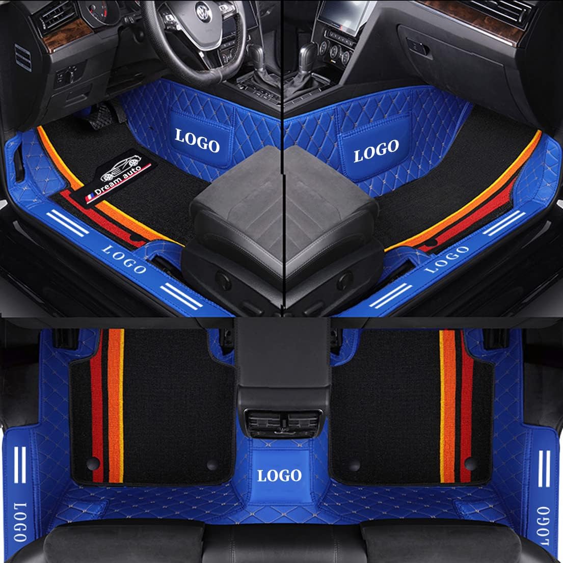 Amazon.com: Muchkey Custom Double Layer car Floor mats Carpet for 95% ...