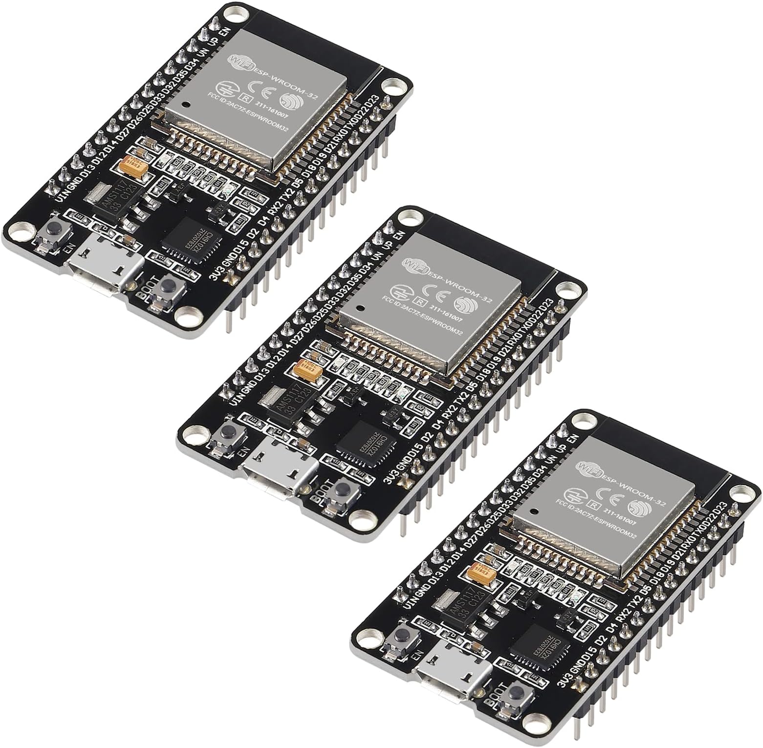 Amazon.com: AITRIP 3PCS New CH9102X Chip ESP32 ESP-32 ESP-32S ESP-WROOM ...