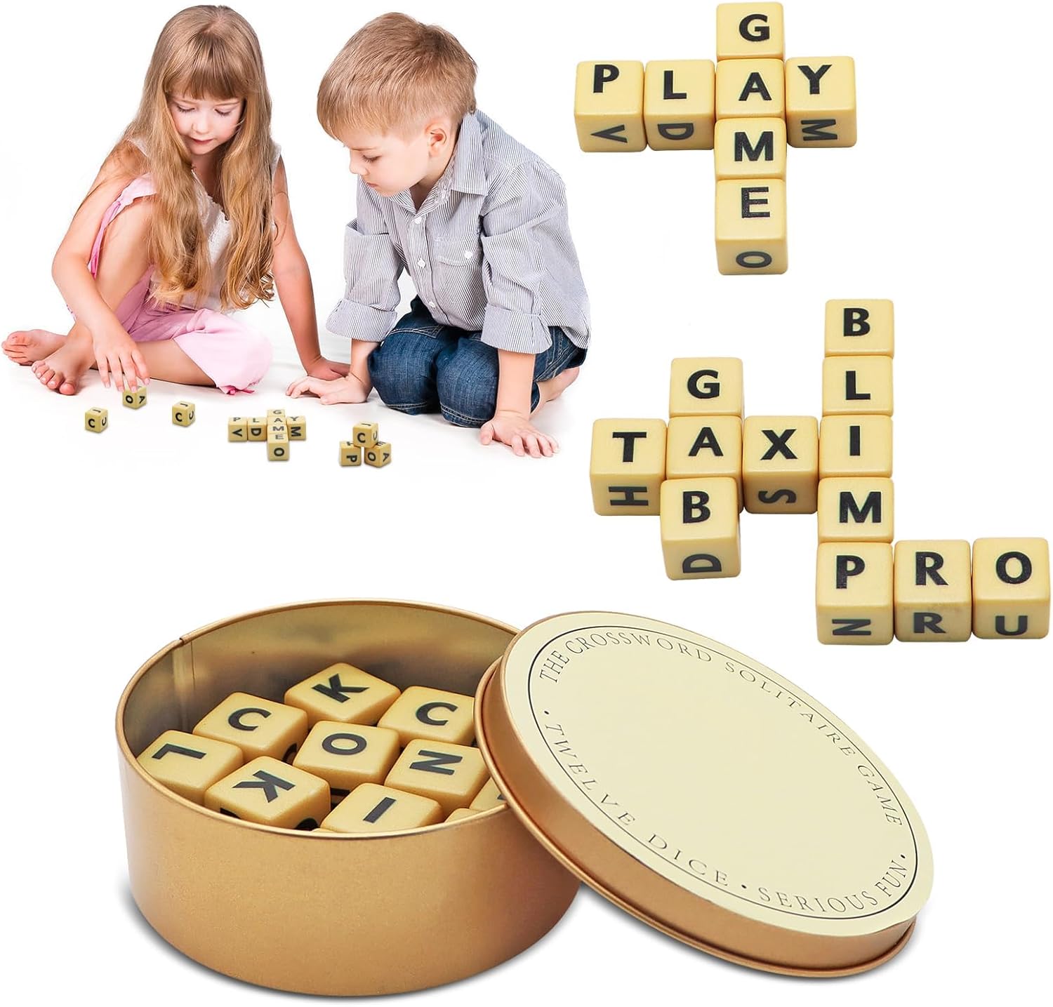 Amazon.com: Qless Dice Game - Travel Crossword Game with Case, Portable ...