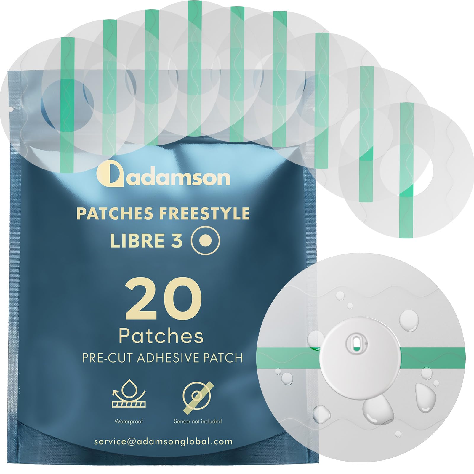 Amazon.com: Freestyle Libre 3 Sensor Covers Waterproof – 20 Libre 3 ...