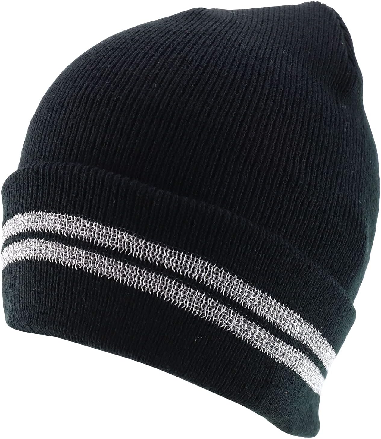 Armycrew Reflective Stripes High Visibility Safety Knit Winter Long ...