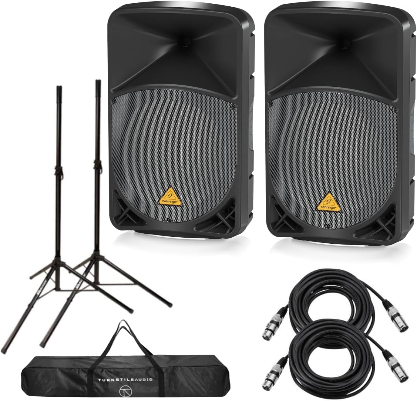 Amazon.com: Behringer B115D Active 1000-Watt 2-Way 15" Pa Speaker ...