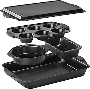 Amazon.com: Navaris Non Stick Baking Trays, Set of 5 - Durable ...