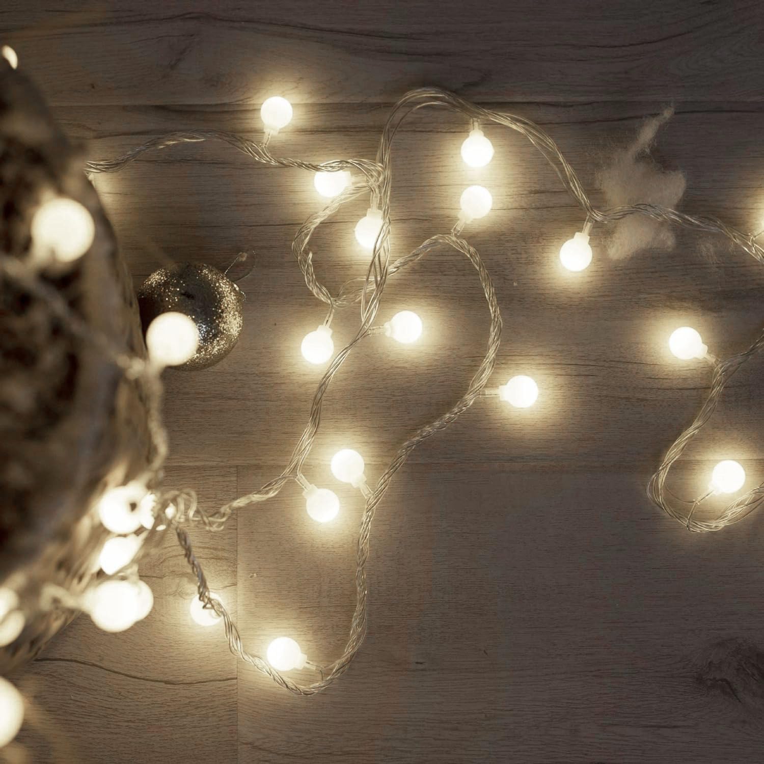 Amazon.com: TTLOJ 20 LED Ball String Lights, 9.8ft/3m Indoor/Outdoor ...