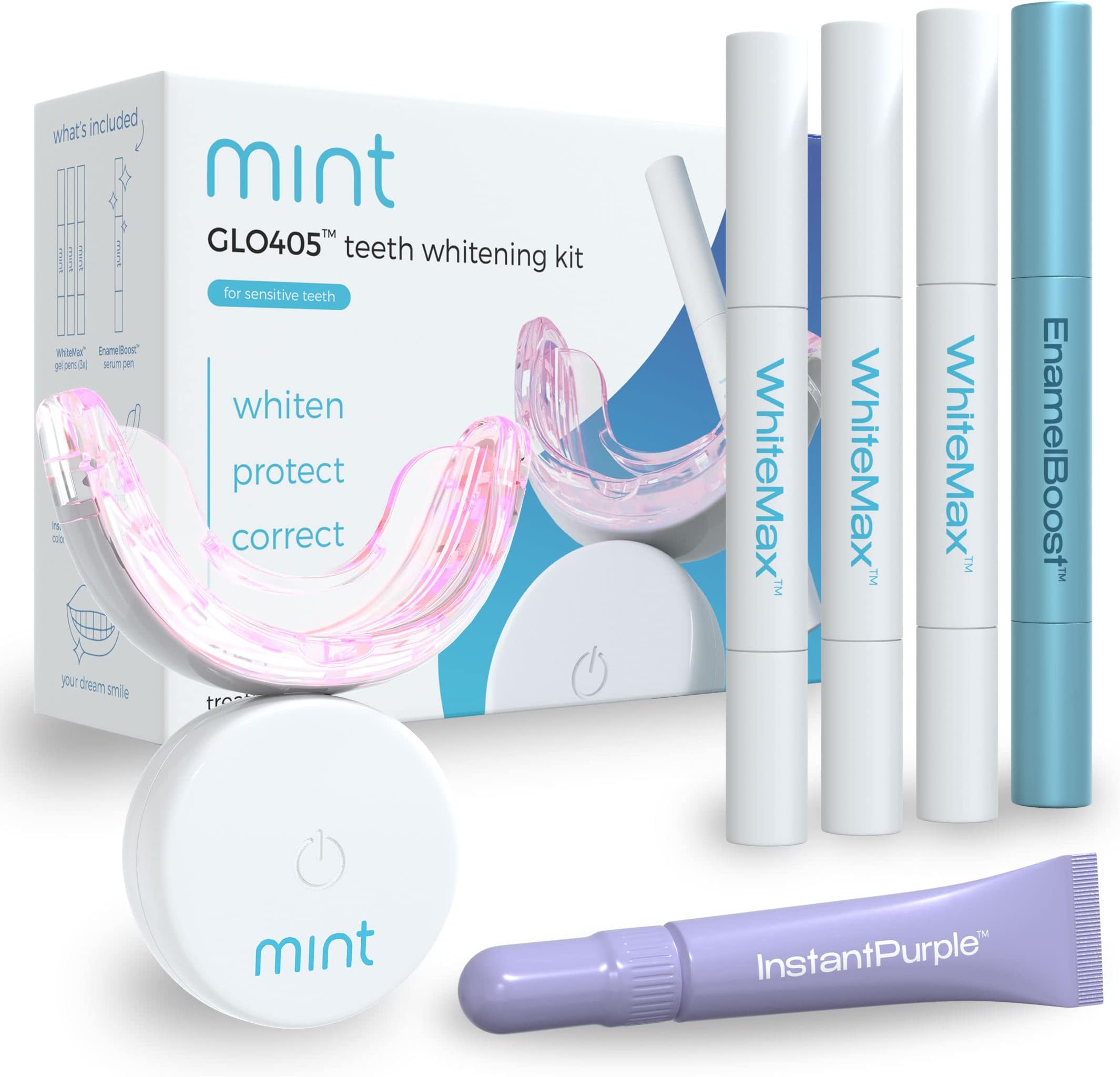 Amazon.com: Mint GLO405 Teeth Whitening Kit with Wireless Red and ...