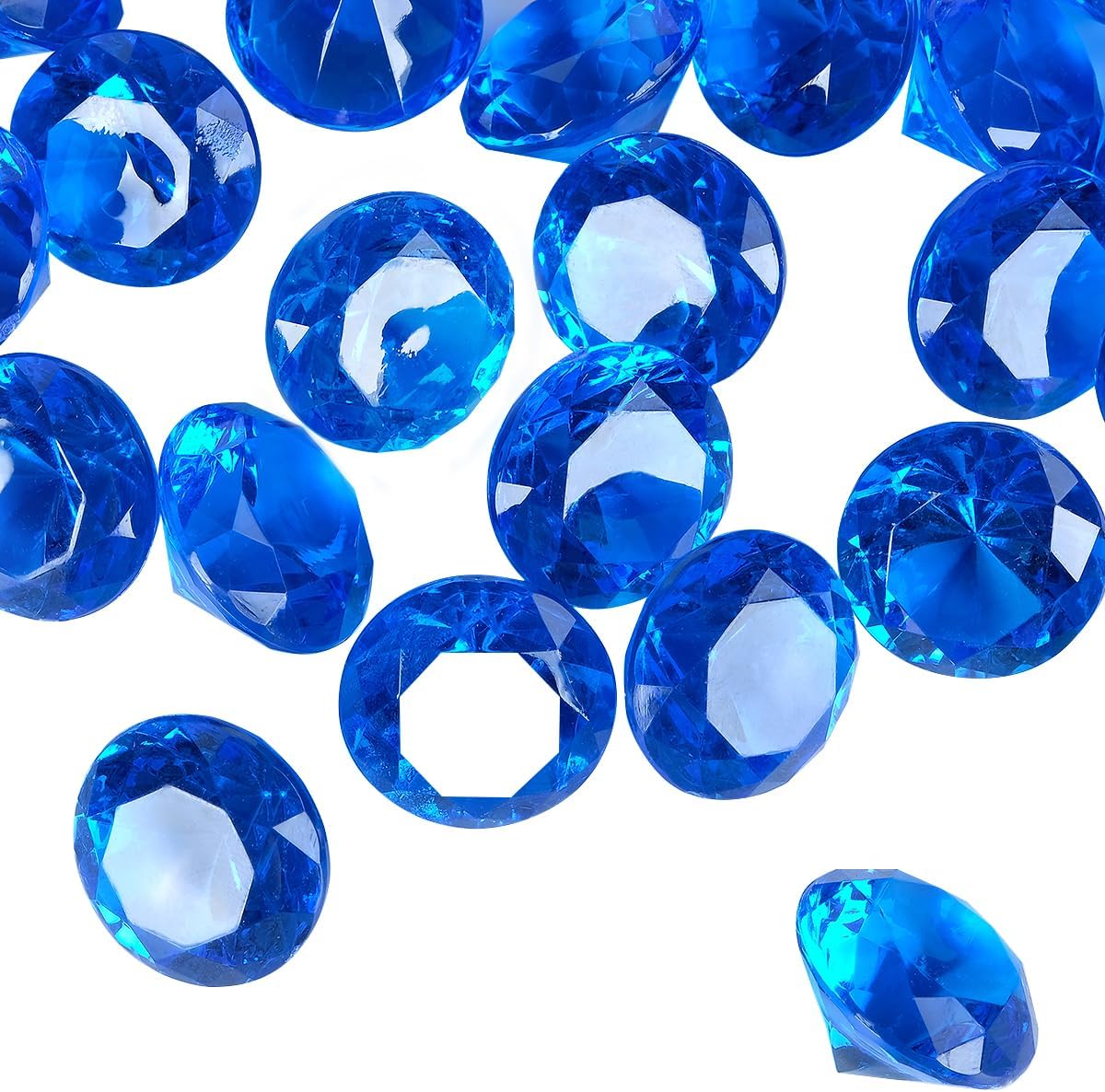 Amazon.com: WBJKZJD 47pcs Acrylic Diamond Gems Pirate Plastic Gems ...
