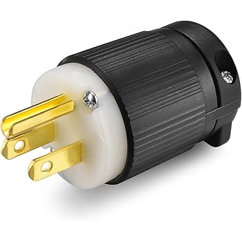 Aweking UL Listed NEMA 5-15P Plug Connector Male, 15A 15 Amp, AC 125V ...
