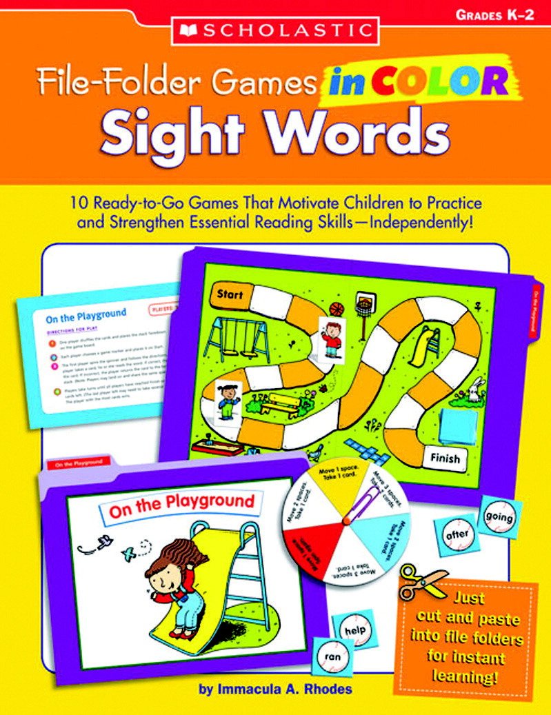 Amazon.com: Scholastic 9780439517652 Sight Words File Folder Games ...